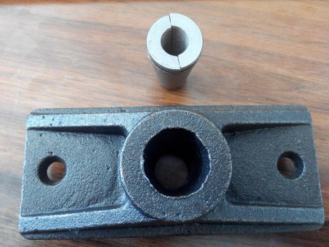 High Tension Anchor Wedge Plate Cast Iron Parts For Unbonded Monostrand ...