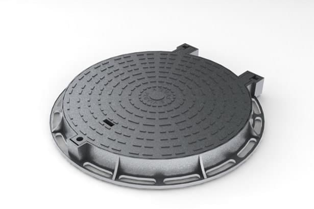 BS EN124 F900 Cast Iron Manhole Cover Round Single Sealed Airport ...
