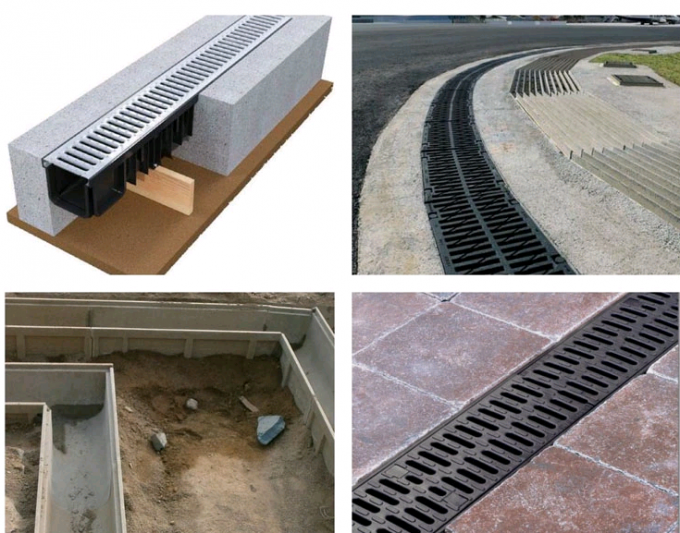 Heavy Duty Ductile Cast Iron Channel Trench Drain Grates Trench Drain ...