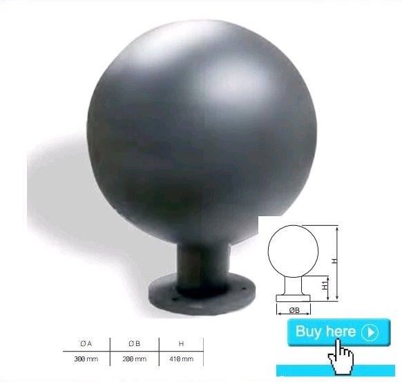 Heavy Duty Cast Iron Spherical Bollards For Architectural Street ...