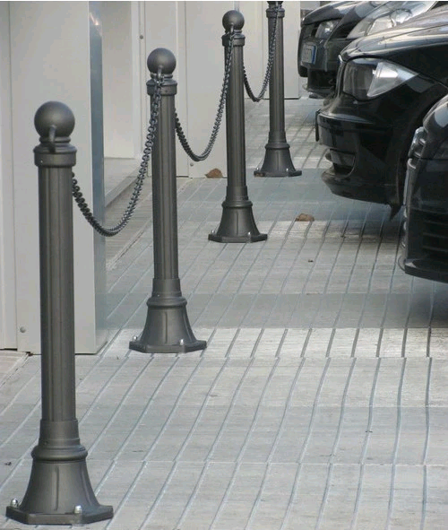 Round Decorative Cast Iron Bollards Post Removable Bollards Heavy Duty