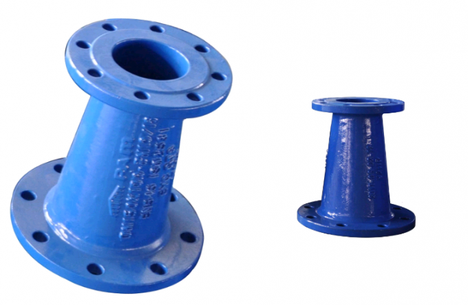 Flange Cast Iron Pipe Fittings Double Flanged Concentric Reducer Taper