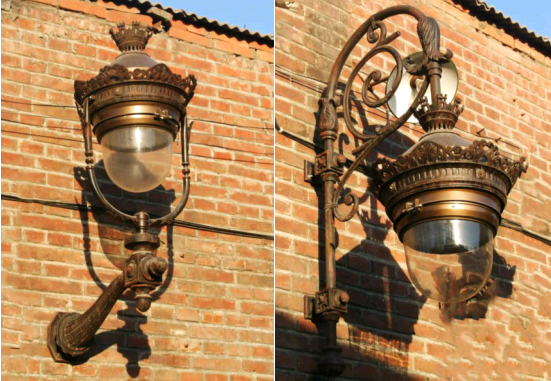 Retro Decoration Cast Iron Light Pole Wall Lighting Antique Street ...
