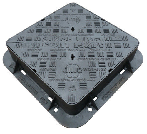 EN124 D400 Cast Iron Manhole Cover Double Sealed Triangular Ductile ...
