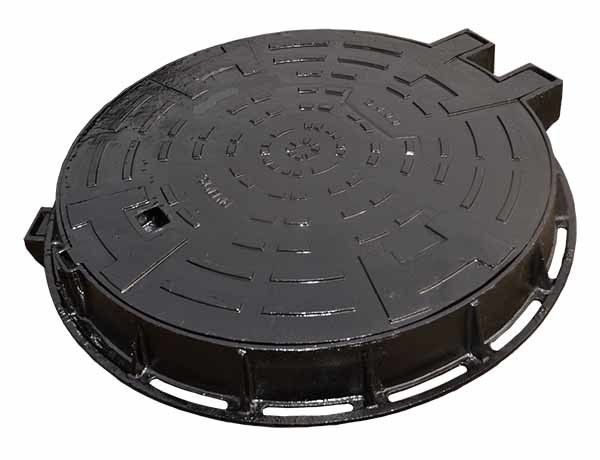 BS EN124 F900 Cast Iron Manhole Cover Round Single Sealed Airport ...