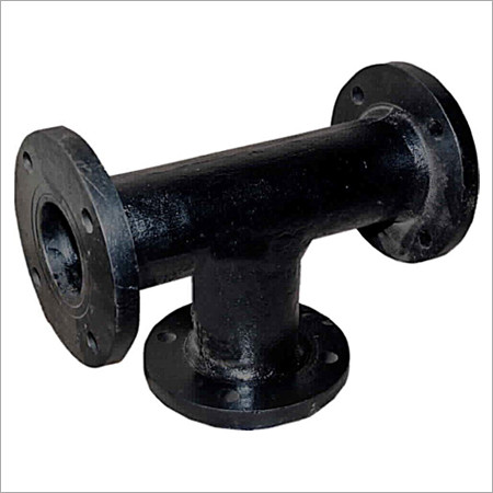 Iron Sand Casting Cast Iron Pipe Fittings 90 Degree Flange Bullhead Tee ...