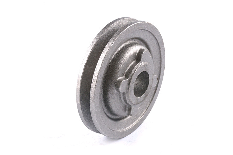 Sandblasting Belt Pulley Grey Cast Iron Casting Flywheel Customized Color